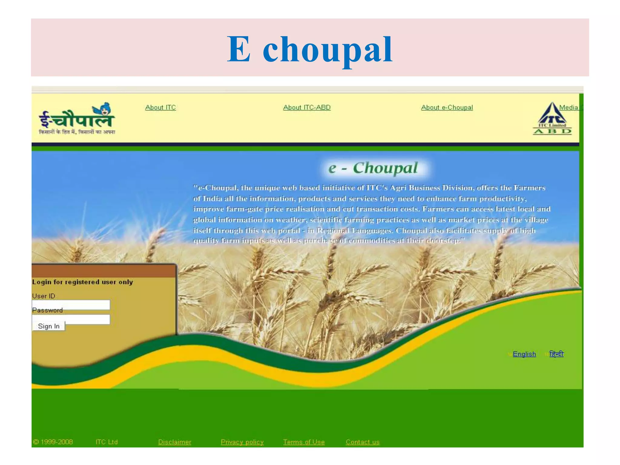 Role of information technology in Agriculture | PPTX