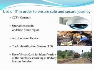 Role of information technology in indian railway | PPTX