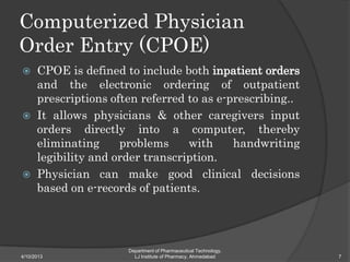 Role of Information Technology in Pharmaceutical industry | PPTX