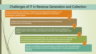 Role of Information Technology in Revenue - Prof Oyedokun.pptx