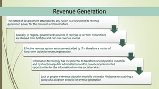 Role of Information Technology in Revenue - Prof Oyedokun.pptx