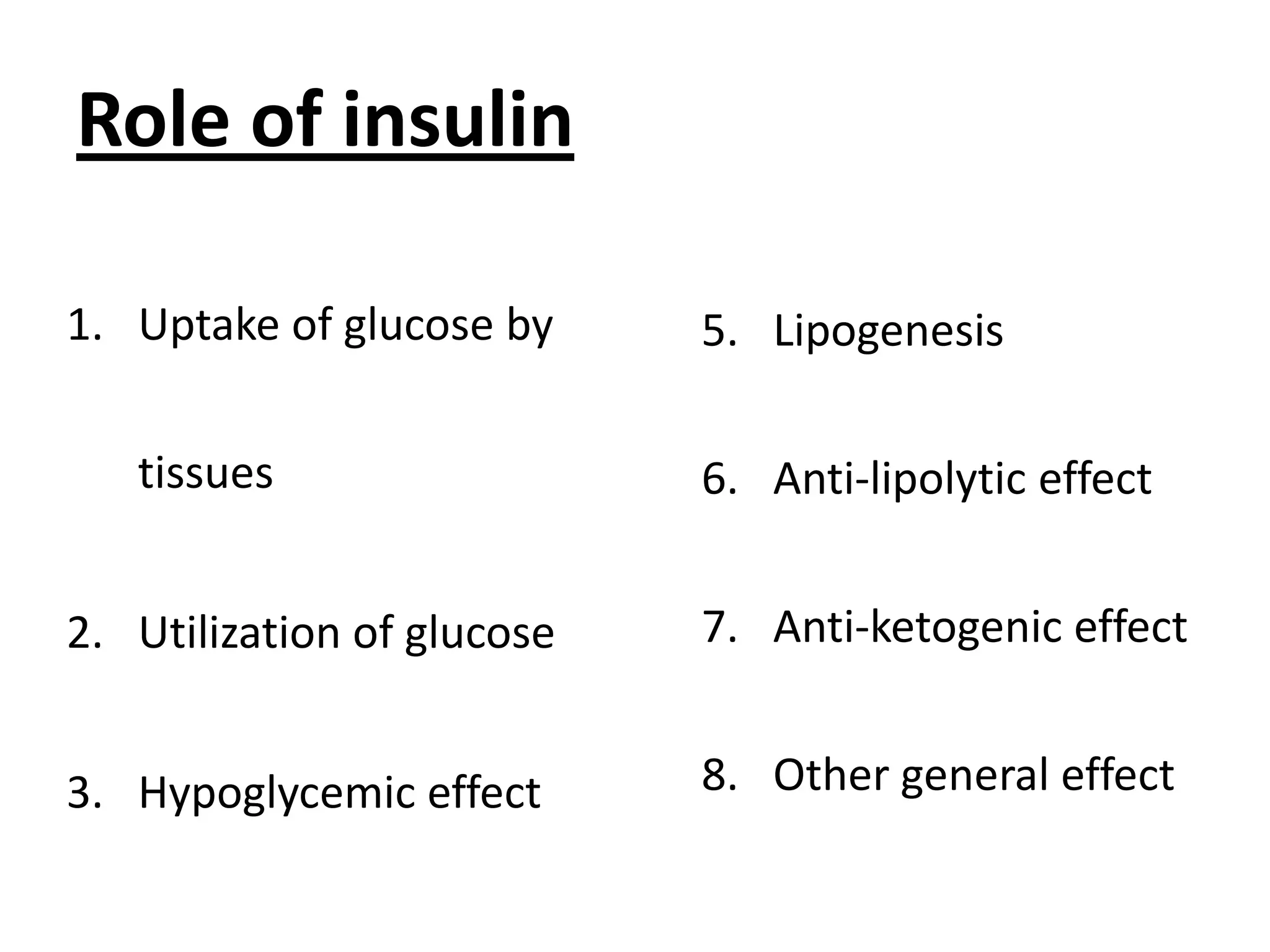 Role of insulin in human body | PPTX | Endocrine and Metabolic Diseases ...