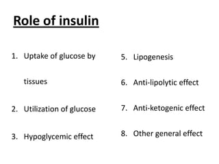 Role of insulin in human body | PPTX | Endocrine and Metabolic Diseases ...