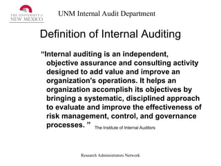 Internal Audit the Role of Internal Auditors | PPT
