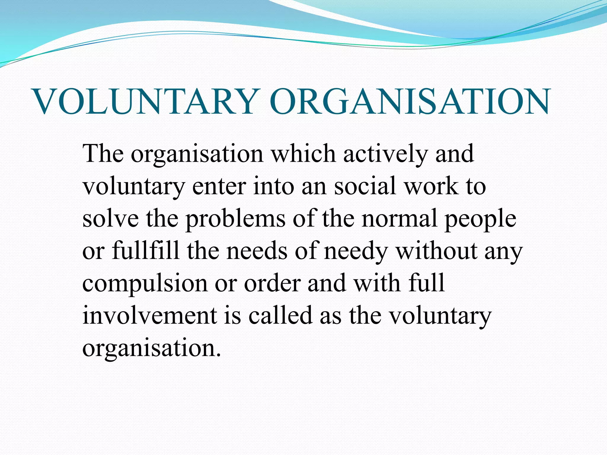 Role of international voluntary organisation | PPTX