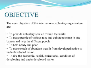 Role of international voluntary organisation | PPTX