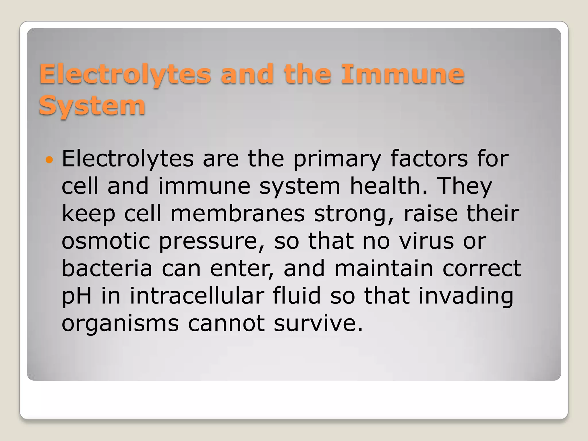 Role of ions in living organisms | PPTX