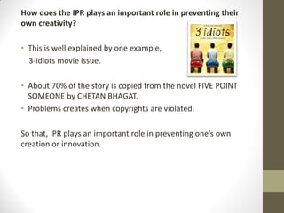 Role of IPR in creativity and knowledge economy vinay & kathir | PDF
