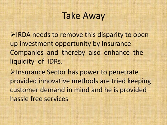 Role of irda | PPTX | Life Insurance | Insurance