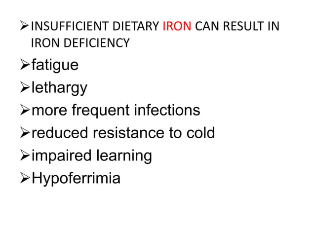 Role of iron | PPTX | Blood Disorders | Diseases and Conditions
