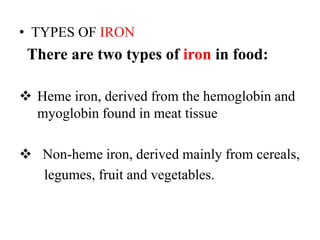 Role of iron | PPTX | Blood Disorders | Diseases and Conditions