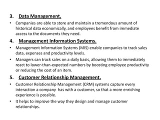 Role of it in business | PPTX