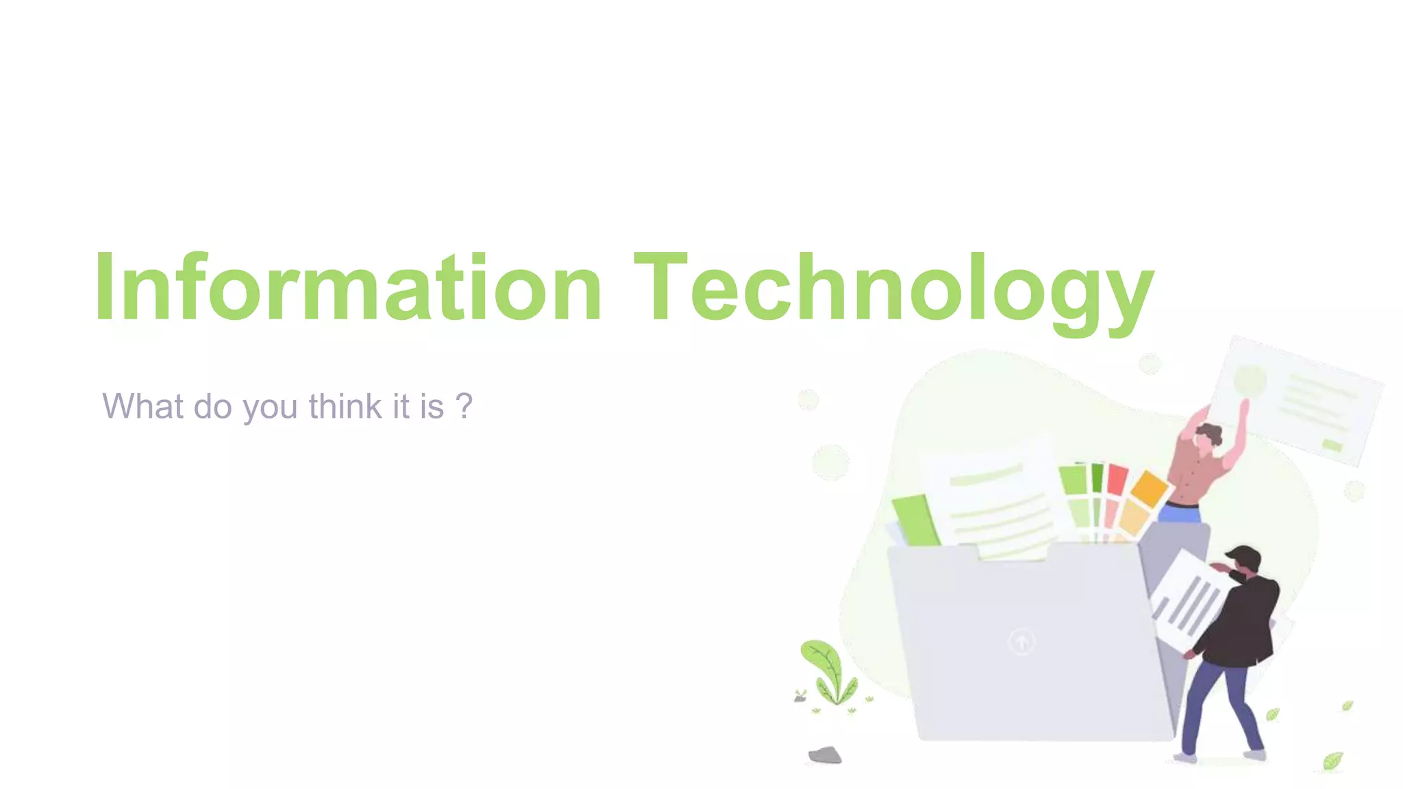 Role of IT in environmental and human health | PPTX