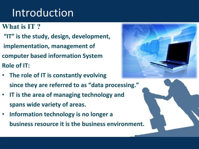 Role of it in indian economy | PPT | Internet | Computing