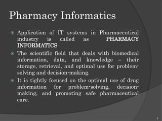 Role of it in pharma industry | PPT