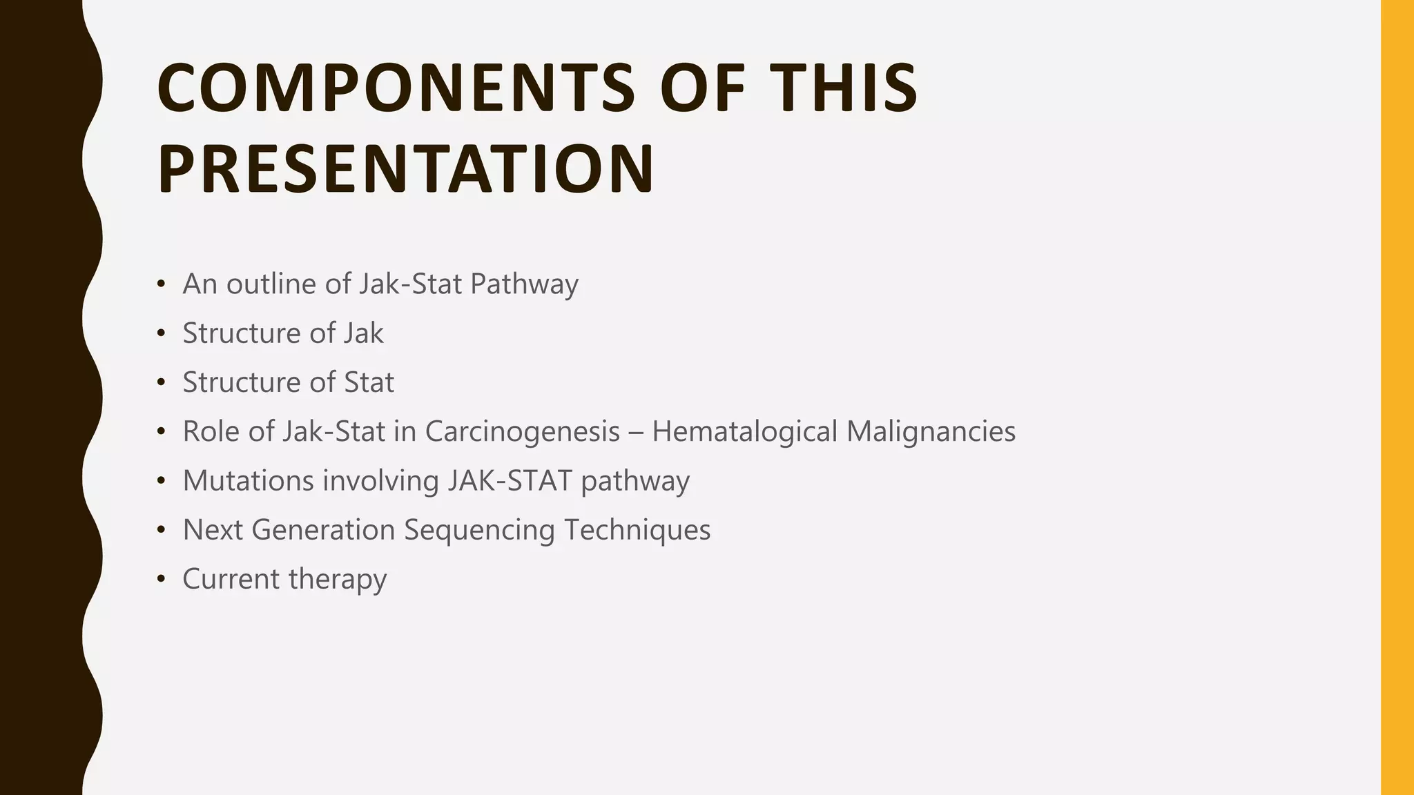 Role of jak stat pathway in cancer signalling | PPTX