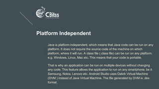Role of java in android app development | PPT