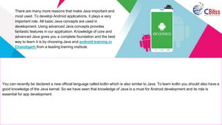 Role of java in android app development | PPT