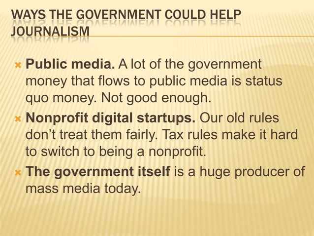 Role of journalism ppt | PPTX