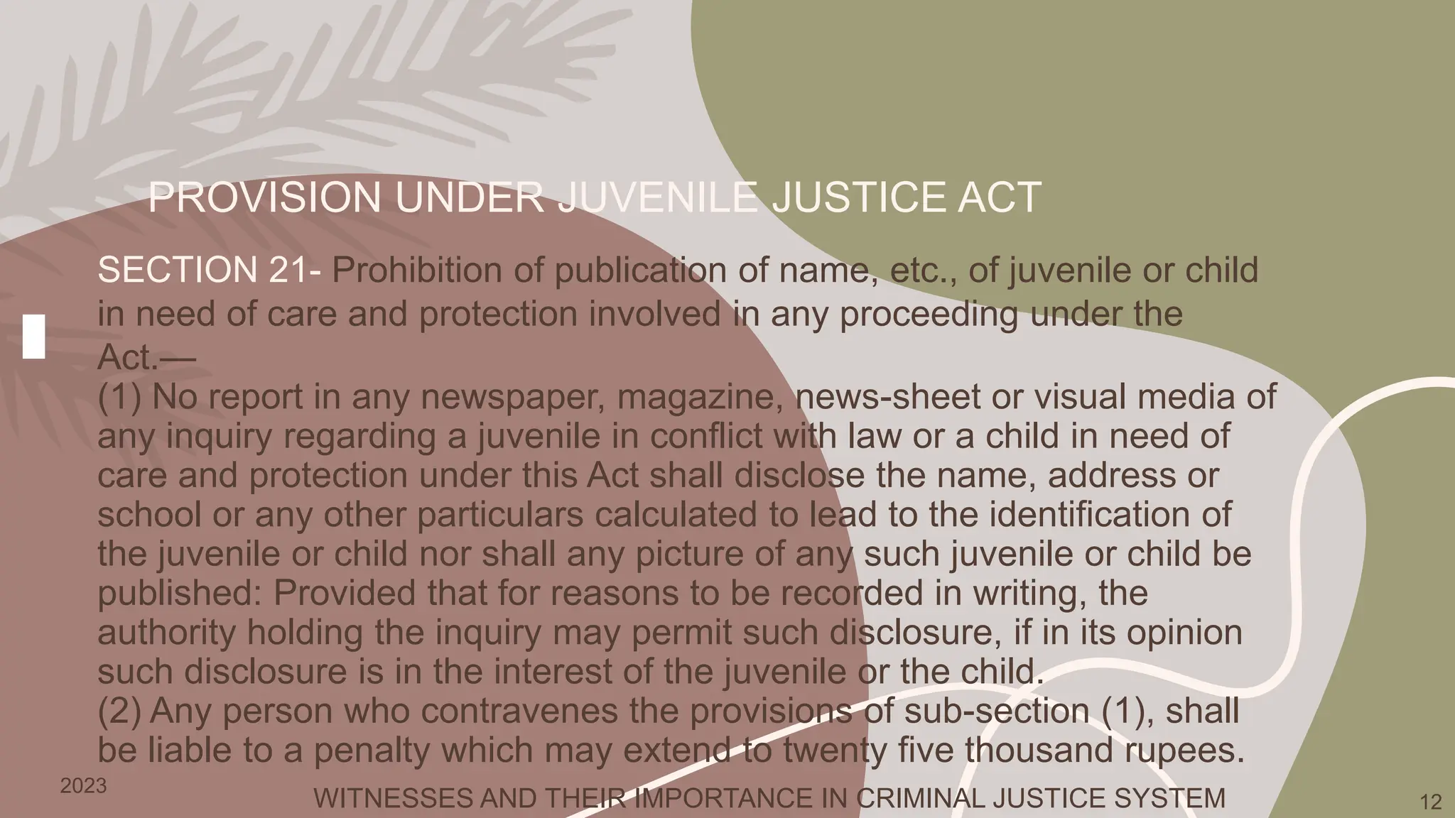 ROLE OF JUDICIARY IN LIMITING WITNESS INTIMIDATION.pptx