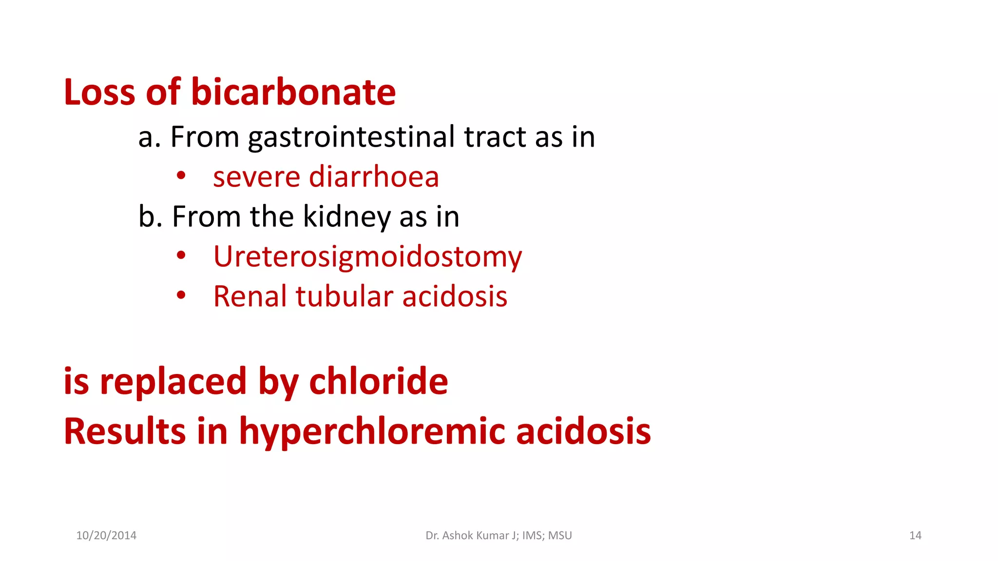 Role of kidney in maintaining acid base balance (pH) by; Dr. Ashok ...