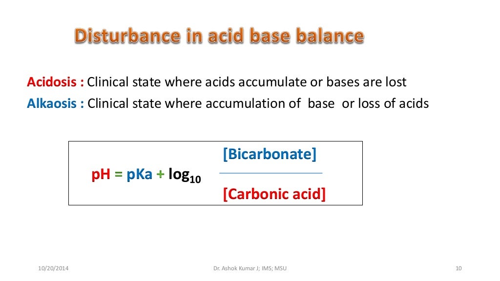 Role of kidney in maintaining acid base balance (pH) by; Dr. Ashok K…