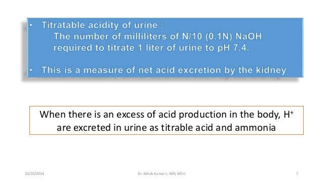 Role of kidney in maintaining acid base balance (pH) by; Dr. Ashok K…