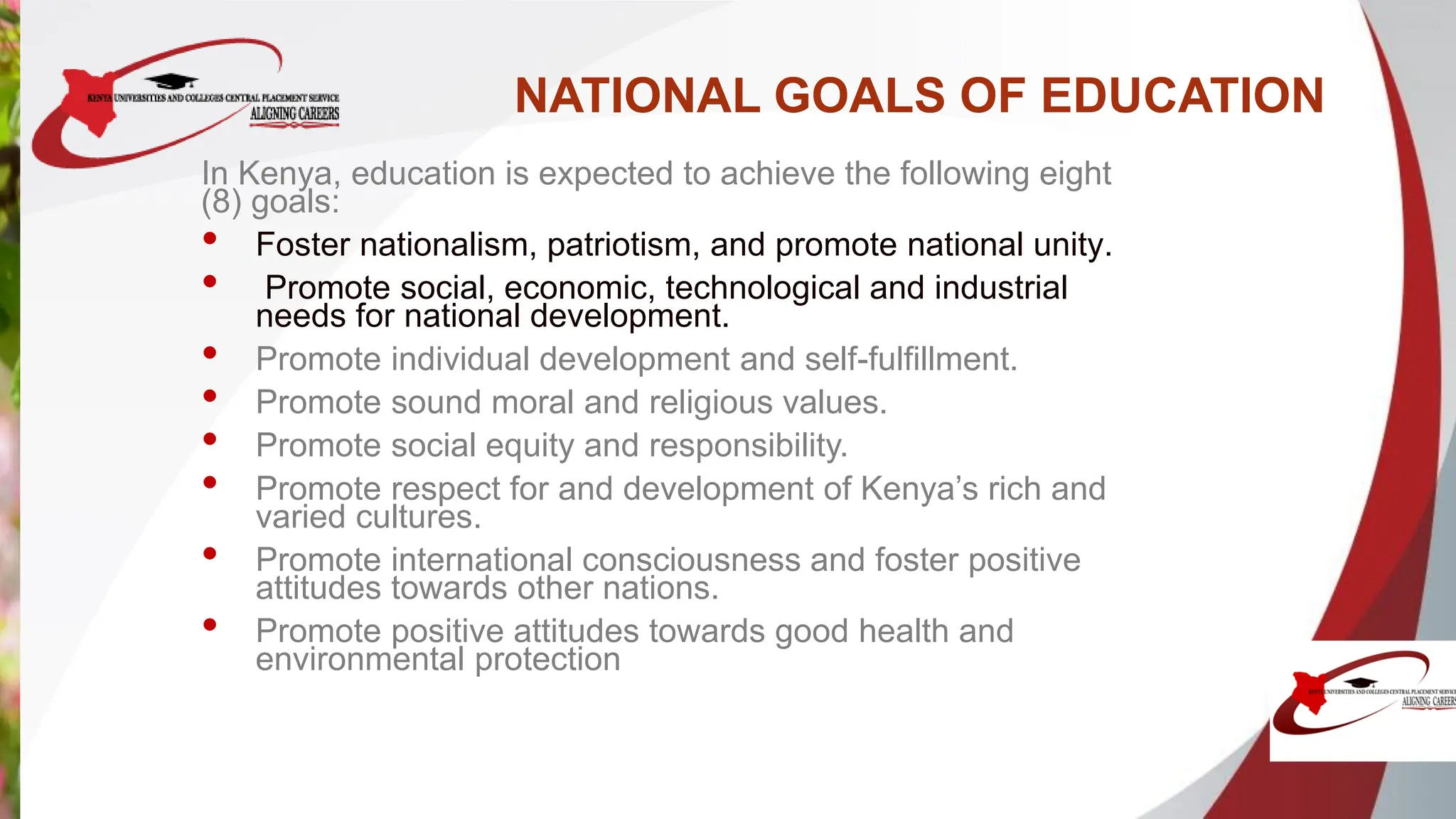 Role of KUCCPS in Kenya implementing CBC | PPT