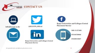 Role of KUCCPS in Kenya implementing CBC | PPT