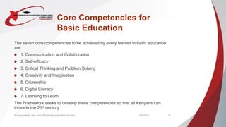 Role of KUCCPS in Kenya implementing CBC | PDF