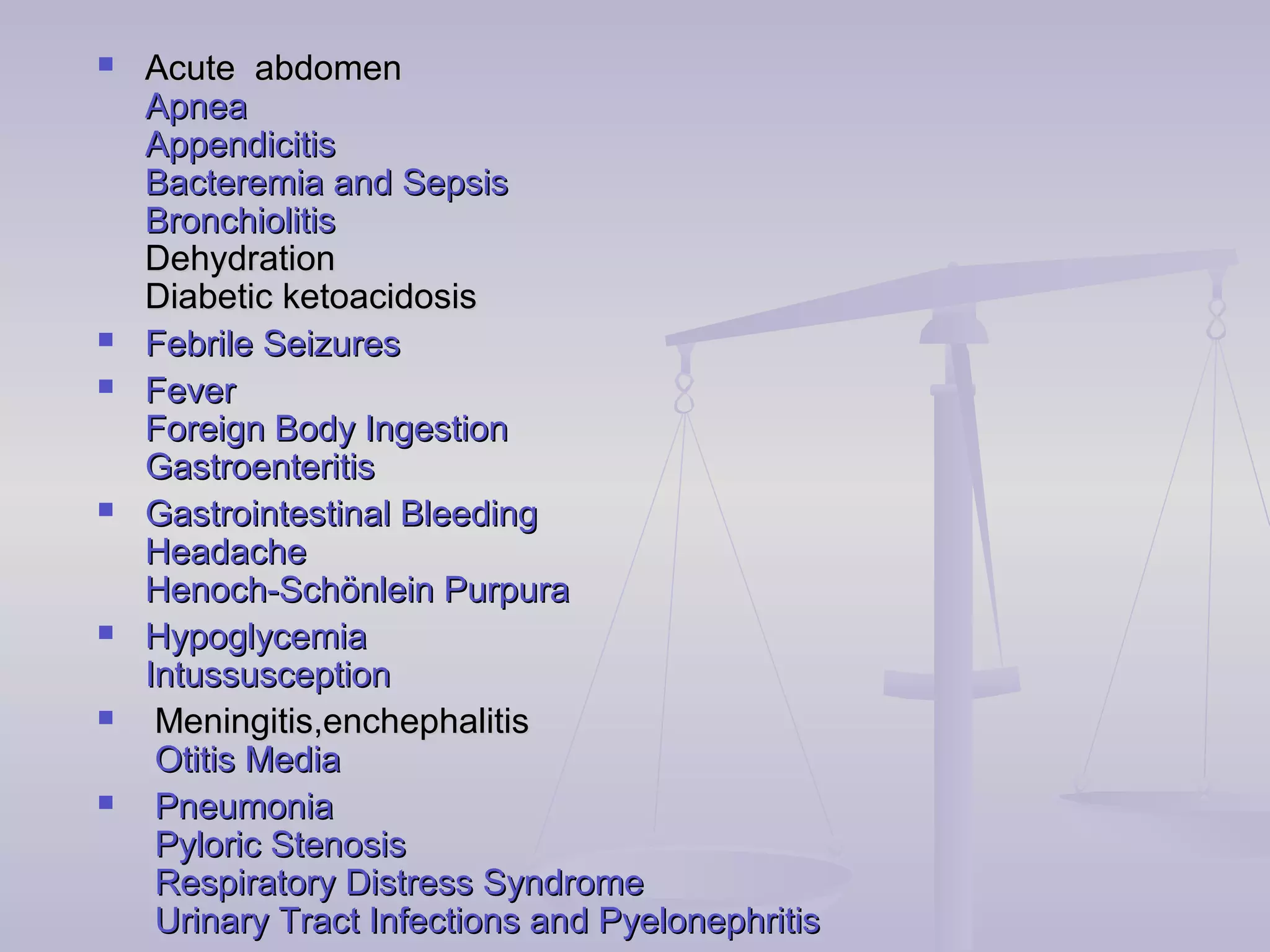 ROLE OF LAB IN COMMON PEDIATRIC EMERGENCIES | PPT