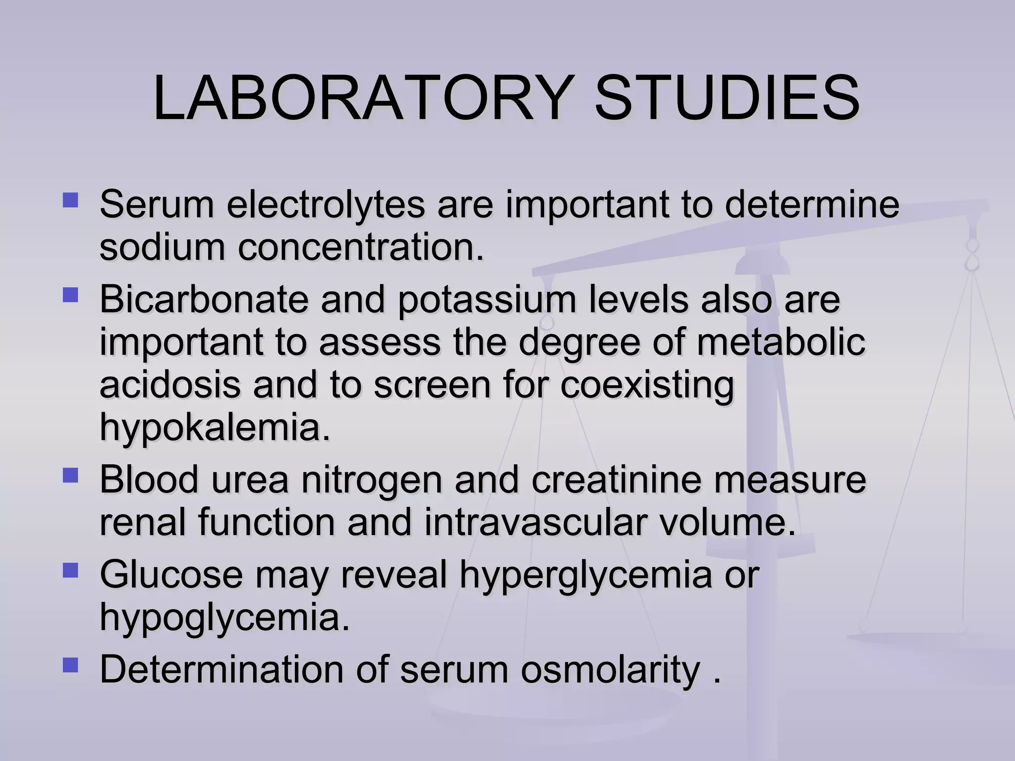 ROLE OF LAB IN COMMON PEDIATRIC EMERGENCIES | PPT