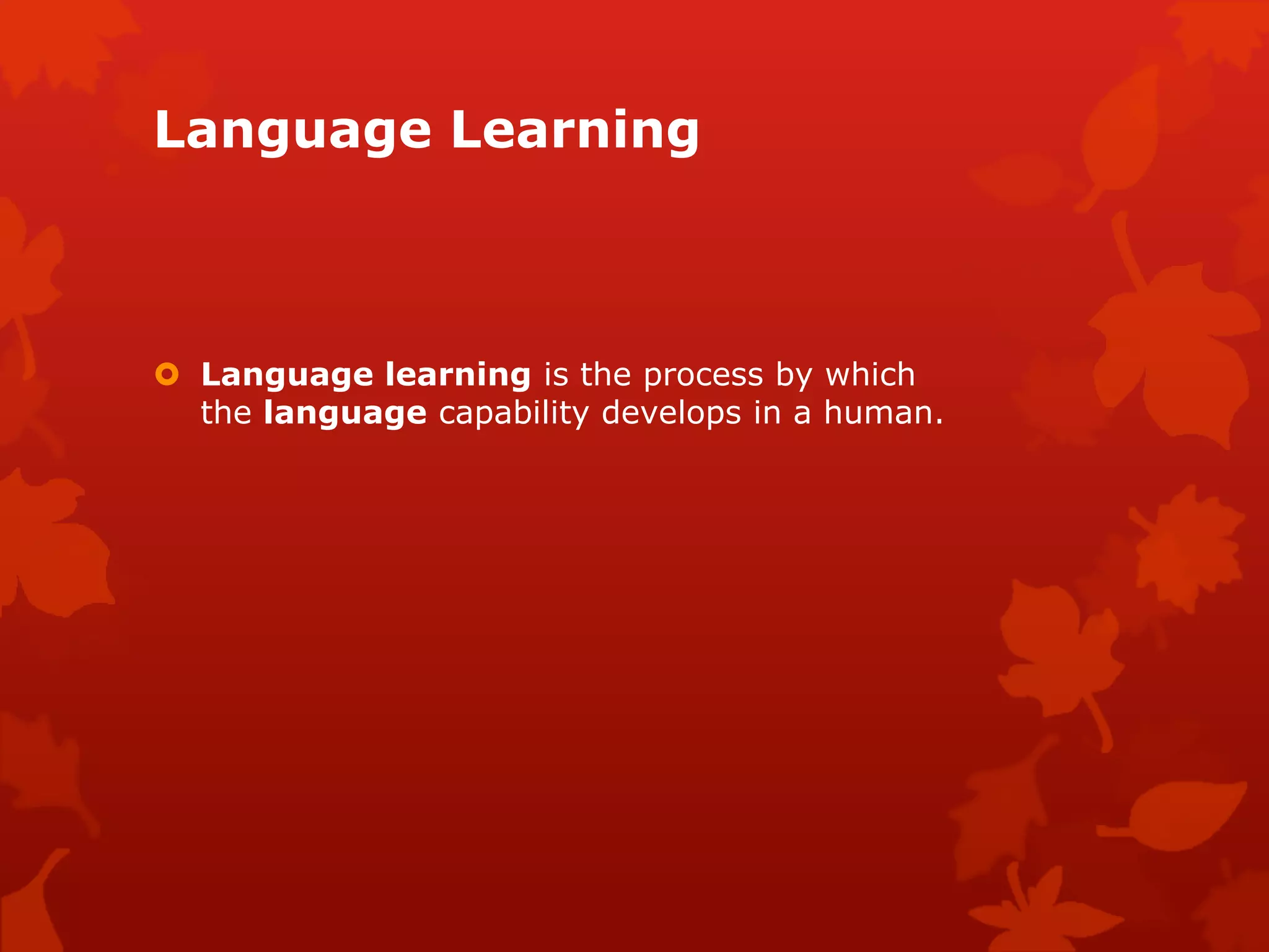 Role of language anxiety in language learning | PPT