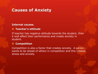 Role of language anxiety in language learning | PPTX