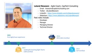 Inspiring Alignment and Autonomy - The Leaders Role in Scaling Agile | PDF