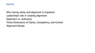 Inspiring Alignment and Autonomy - The Leaders Role in Scaling Agile | PDF