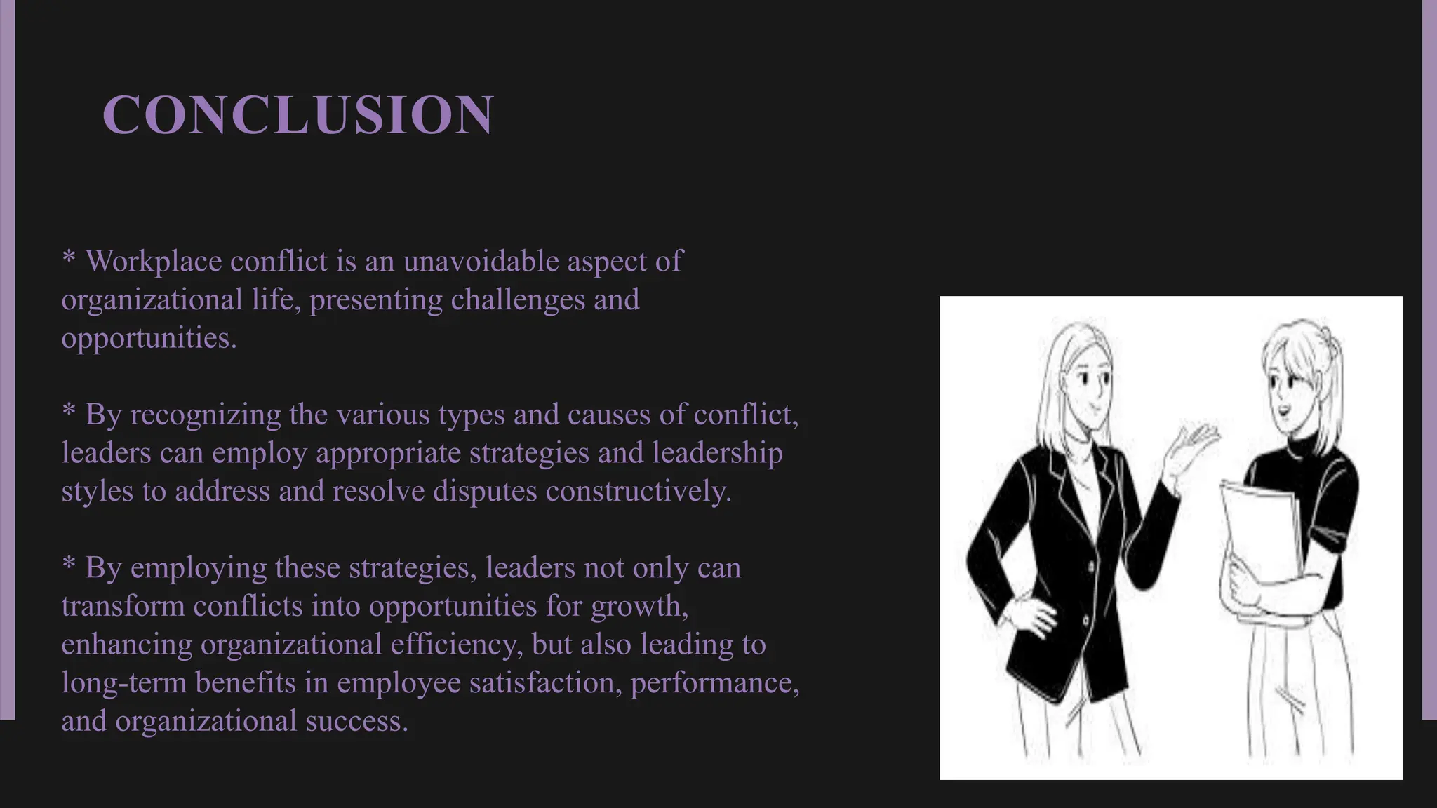 ROLE OF LEADERS IN MITIGATING CONFLICT IN THE WORKPLACE STRATEGIES AND ...