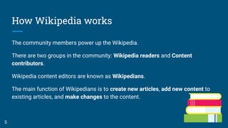 Role of libraries in wikipedia content development | PPT