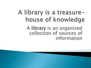Role of library in language teaching | PPT