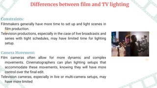Role of Lighting in Film and Television - Paper 204 | PPTX
