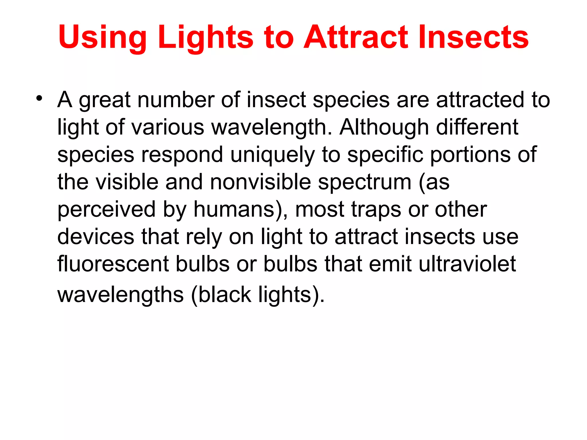 Role of light traps presentation | PPT