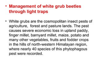 Role of light traps presentation | PPT