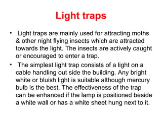 Role of light traps presentation | PPT