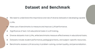 Role of LLMs in Education_ Short Story.pptx | Education industry | Industries