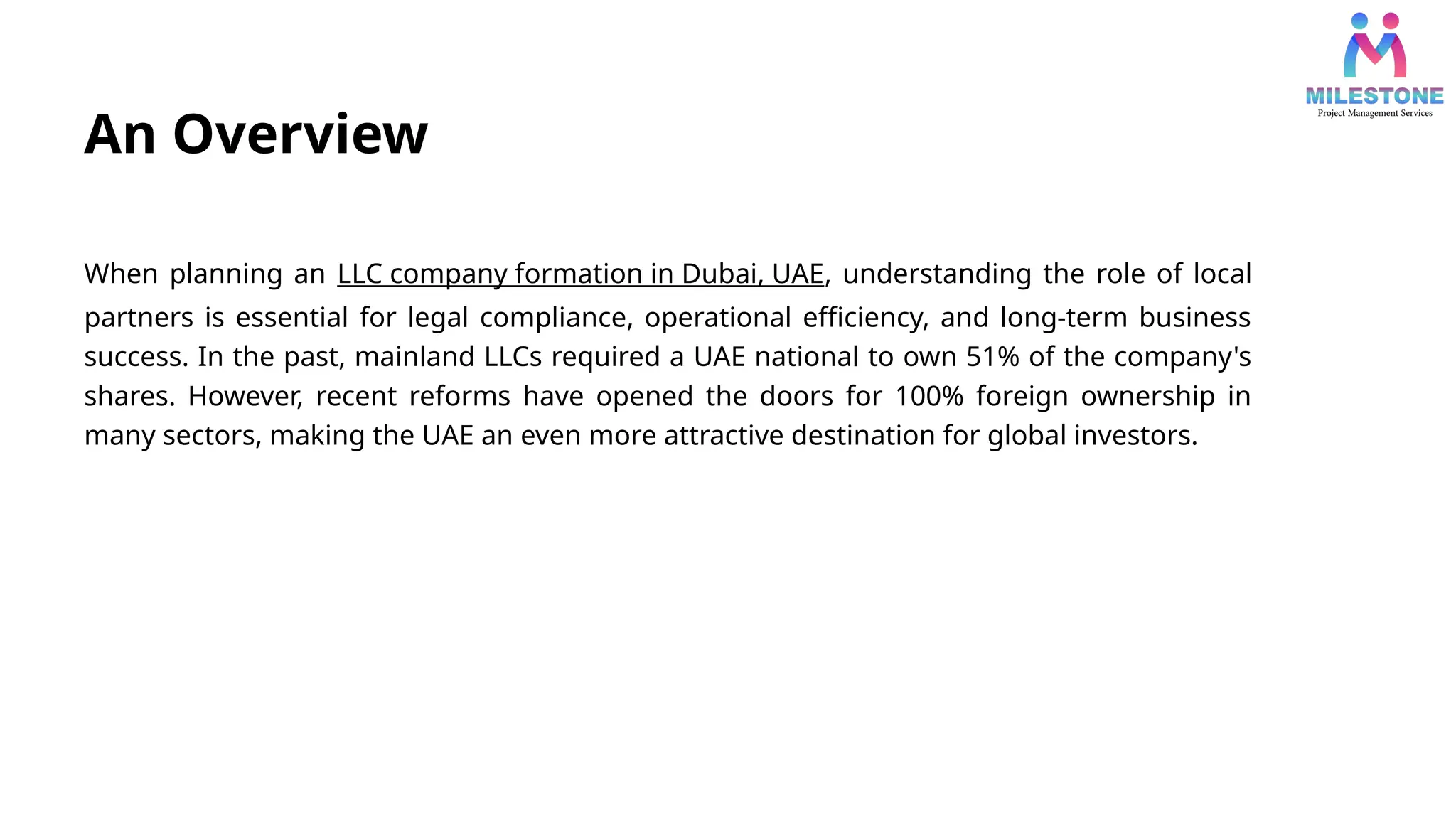 Role of Local Partners in UAE LLCs: Regulations and Best Practices | PPTX