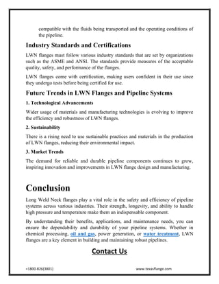 Role Of Long Weld Neck Flanges(LWN) In Pipeline Systems.pdf