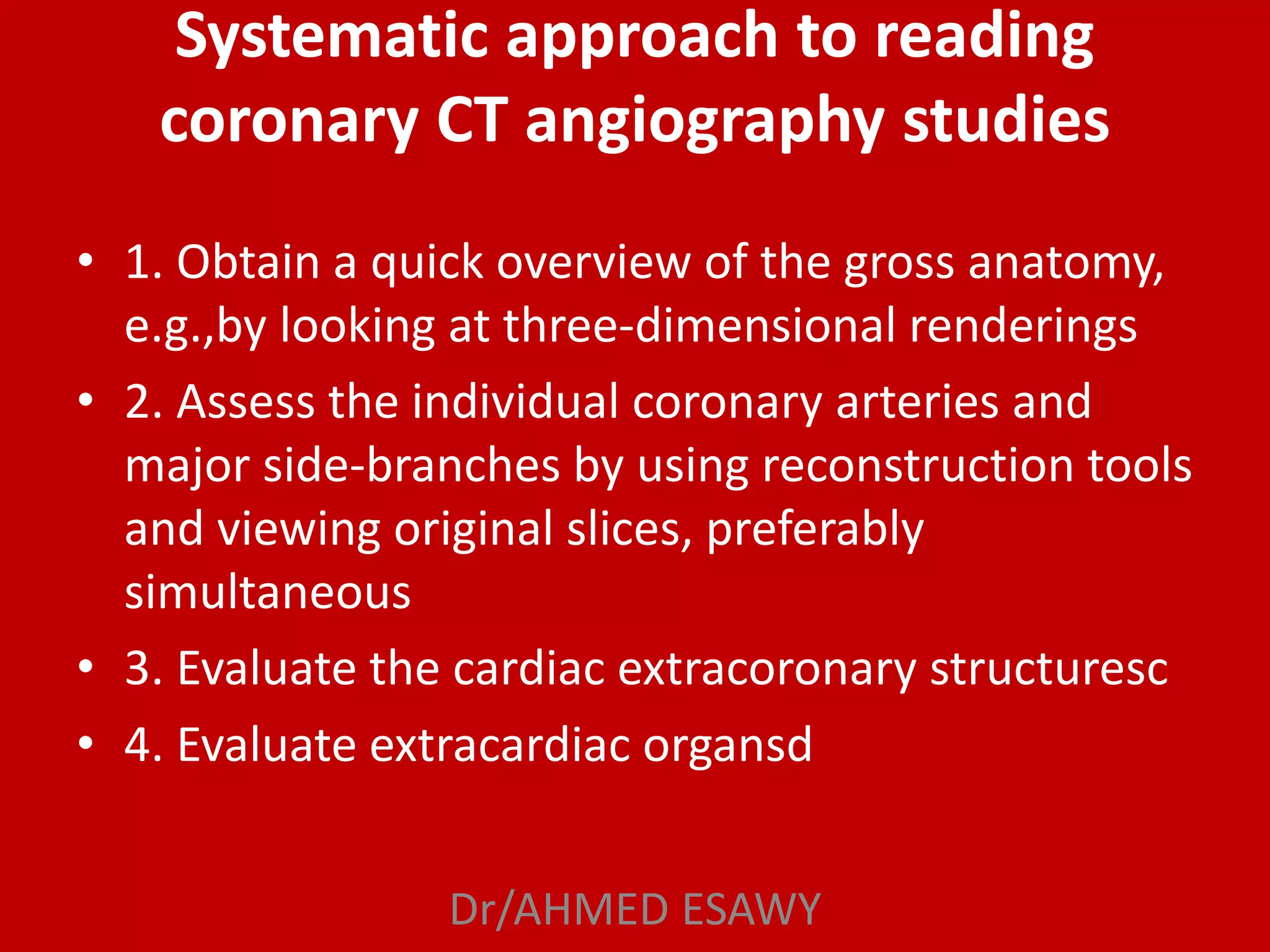 Role of magnetic resonance imaging in coronary artery disease MRCA part ...
