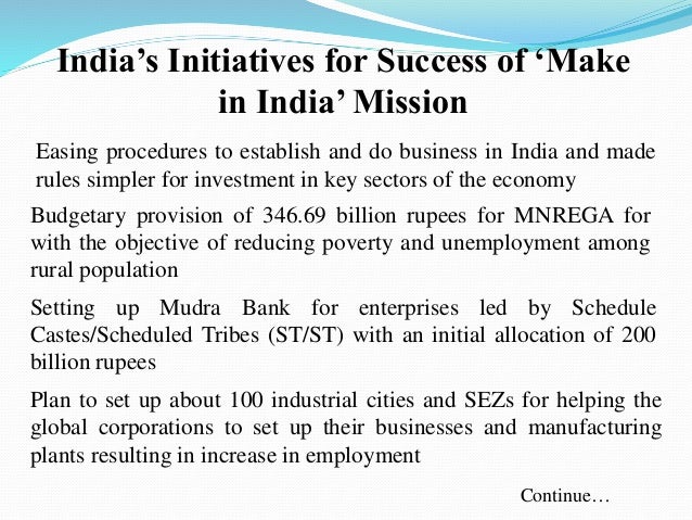 Role of ‗Make in India‘ Mission for Poverty Alleviation and Sustainab…