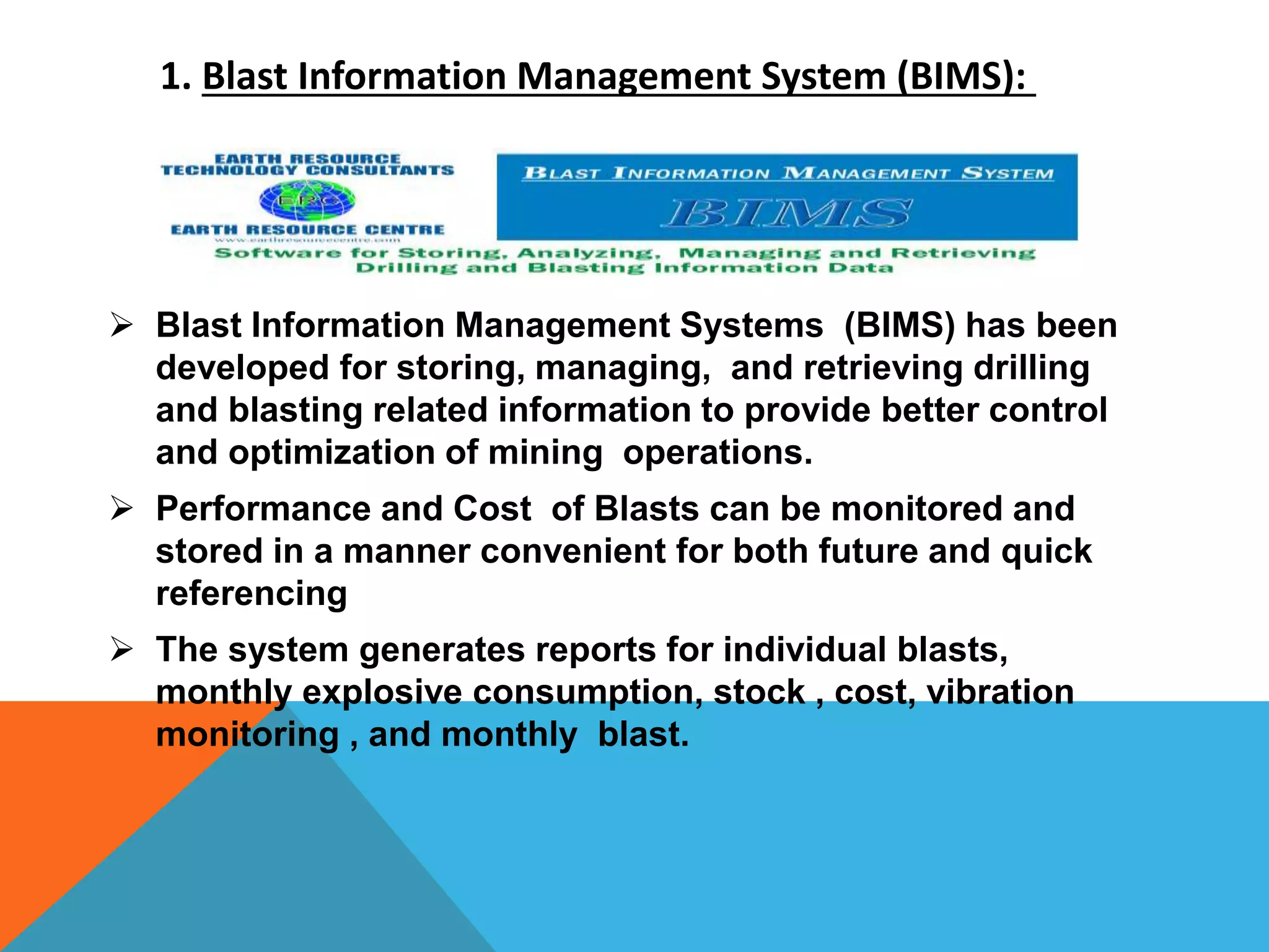 Role of management information systems in a mine. | PPTX