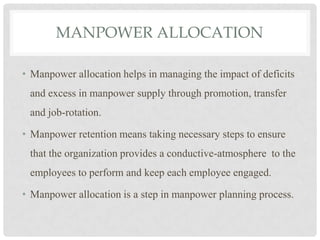 Role of management information systems in manpower allocation | PPTX